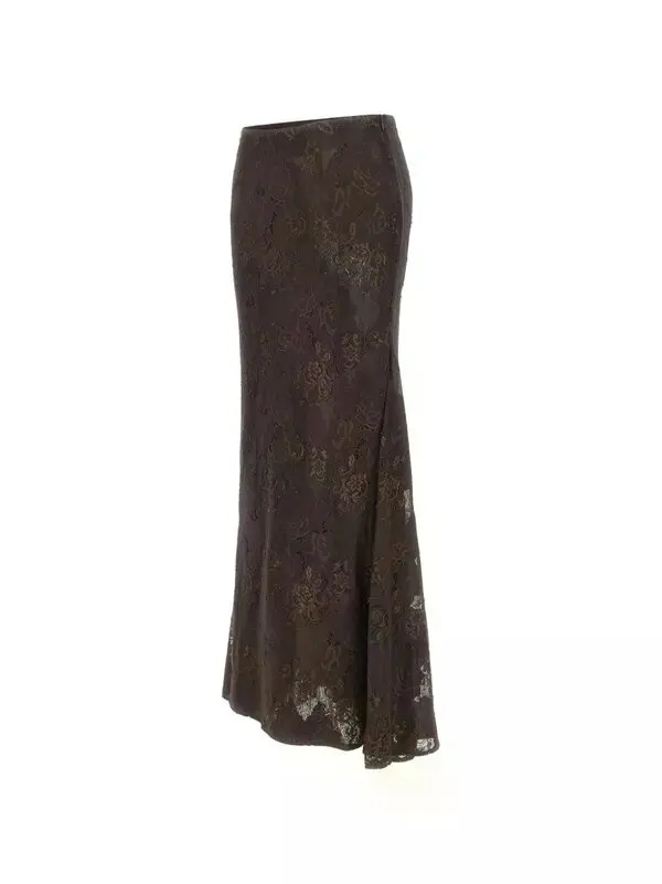 HERSKIND Pelé Lace Overlay Midi Skirt