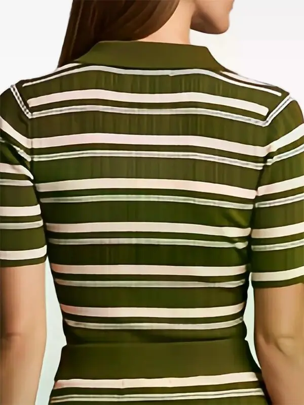 HEVRON Daisy Striped Knit Top