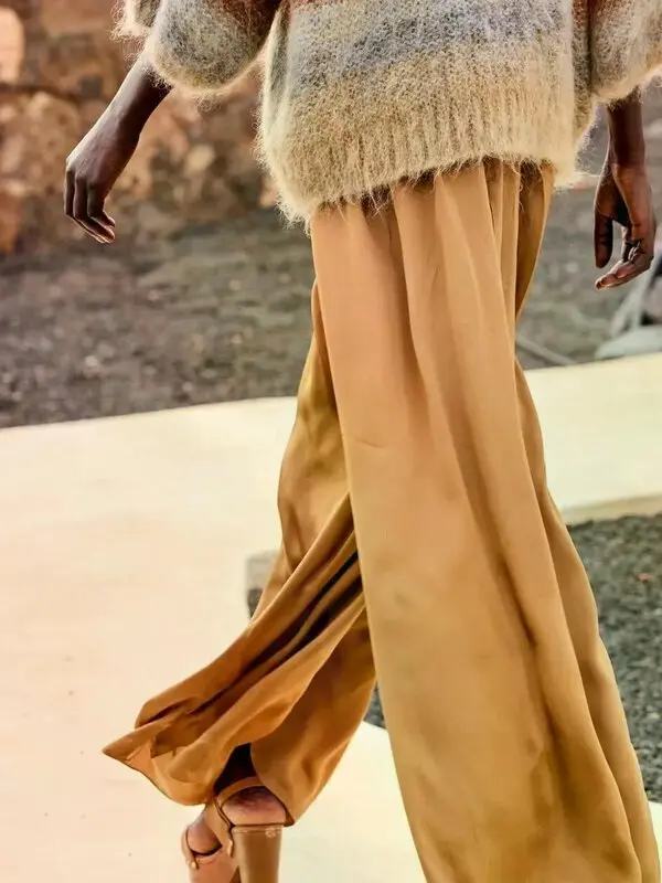 MES DEMOISELLES Coucou Elasticated Wide-leg Trousers