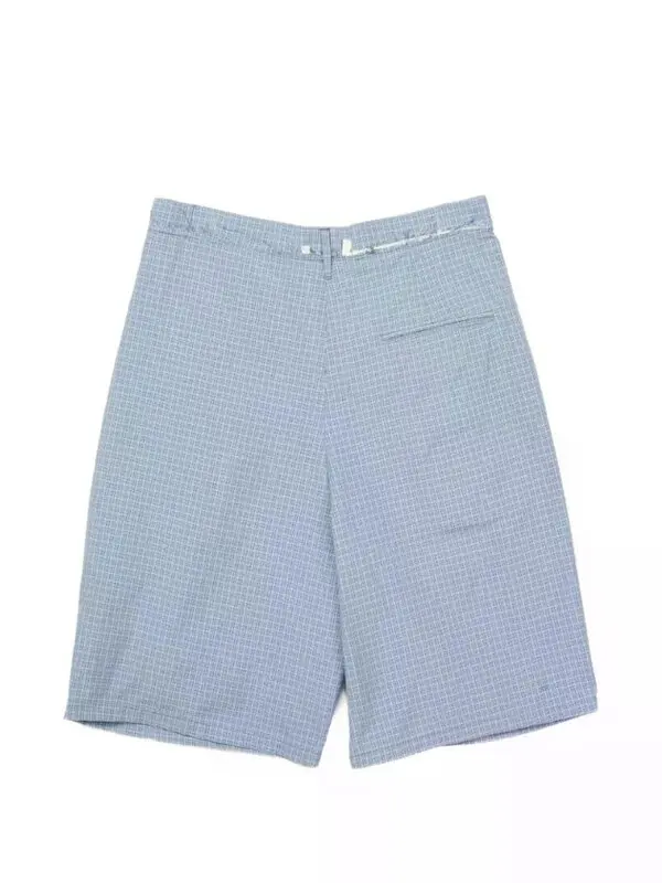 CAMIEL FORTGENS Tailored Checked Pleated Shorts