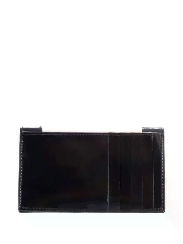 Saint Laurent Bicolor Monogram Wallet Leather And Patent Small Wallets