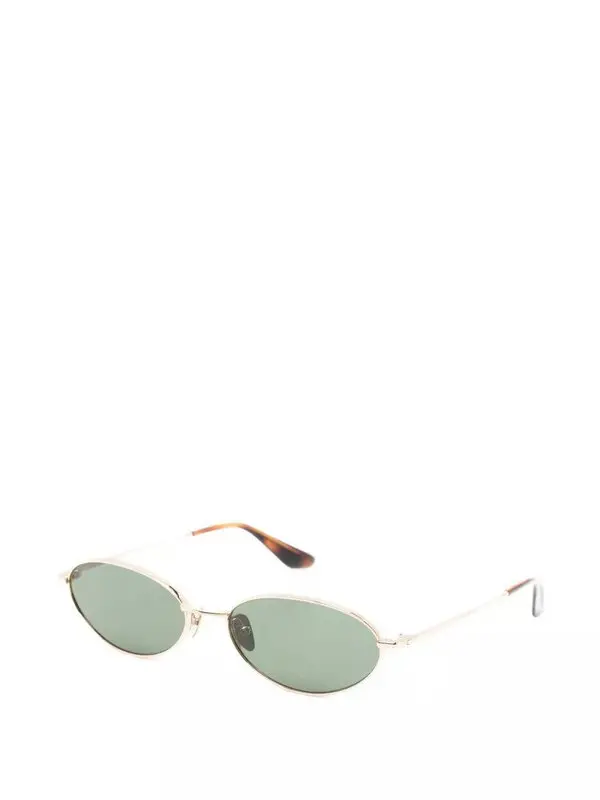 GIGI STUDIOS Amelis Oval-frame Sunglasses - Gold