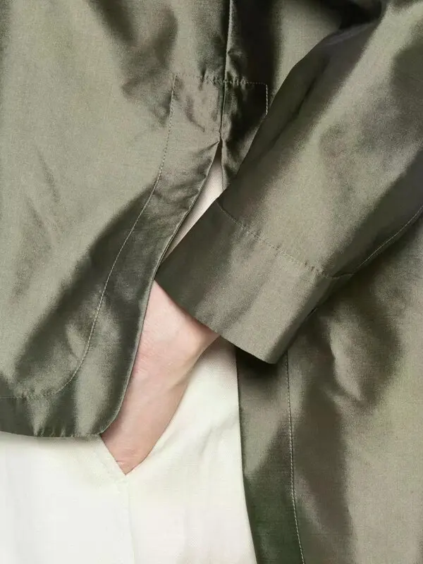Max Mara Concealed-fastening Band-collar Shirt
