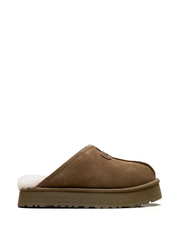 UGG Disquette Platform Sheepskin Slippers