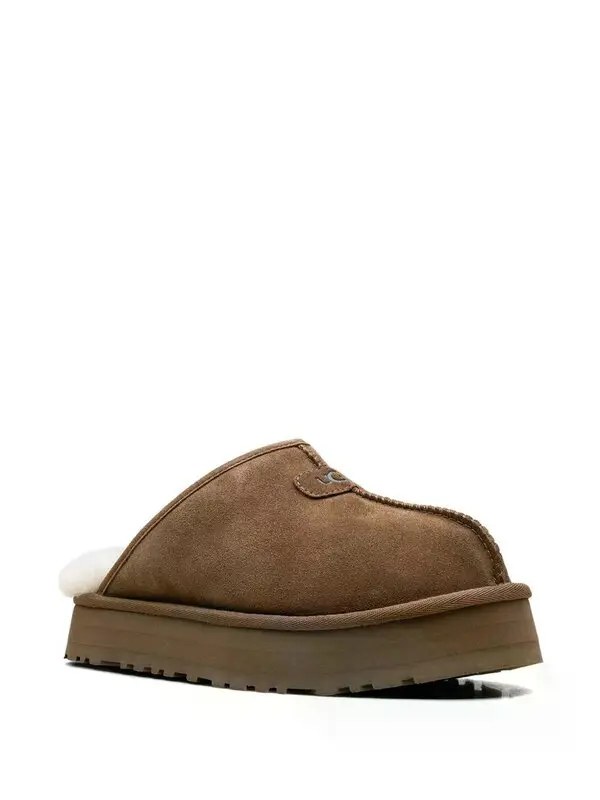 UGG Disquette Platform Sheepskin Slippers