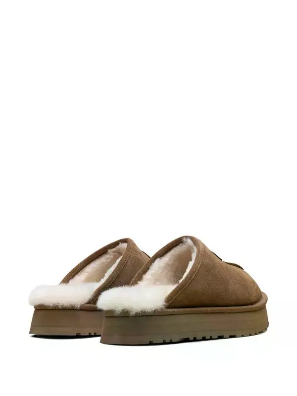 UGG Disquette Platform Sheepskin Slippers