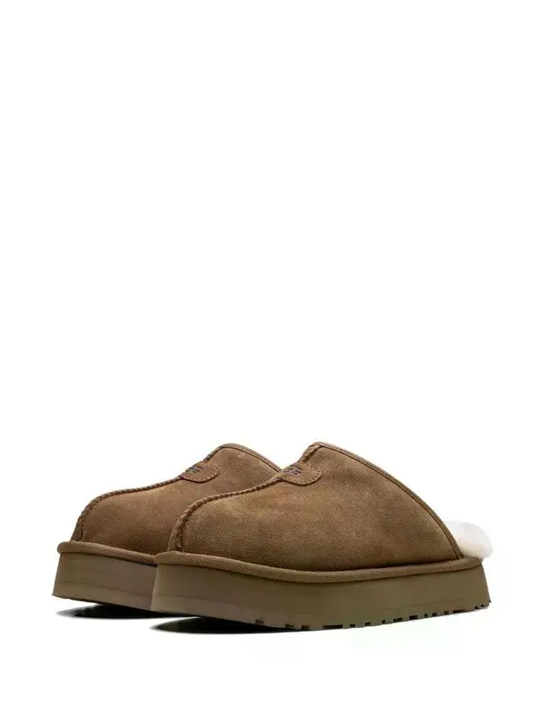 UGG Disquette Platform Sheepskin Slippers