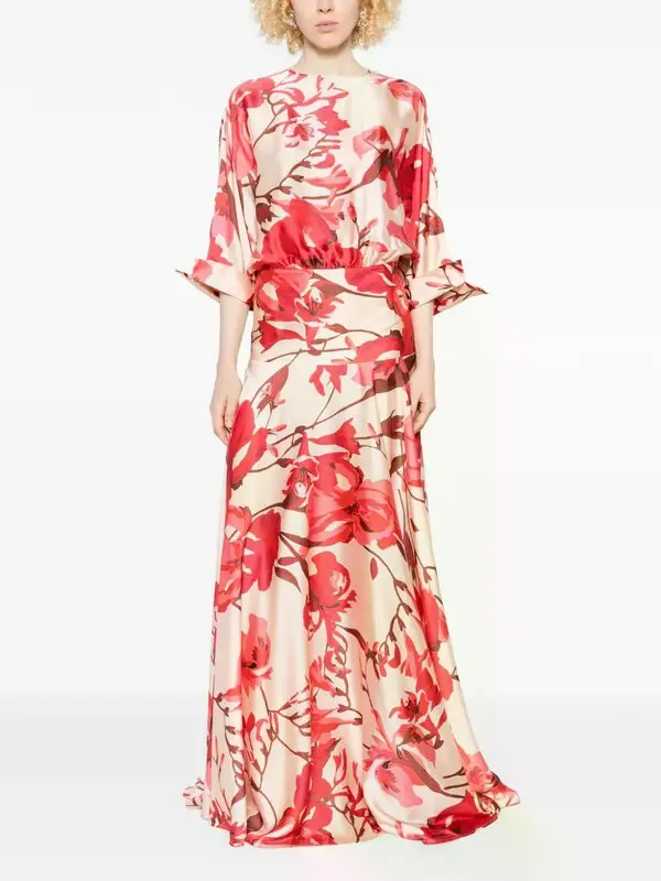 Chiara Boni La Petite Robe Floral Print Maxi Dress