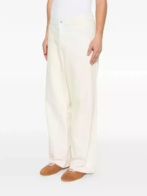 JEANERICA Chevron Design Wide Leg Trousers