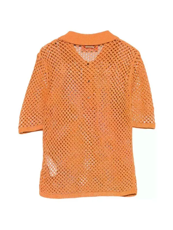 Iceberg Open Knit Polo Shirt