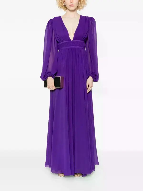 Pinko Pelagos V-neck Maxi Dress