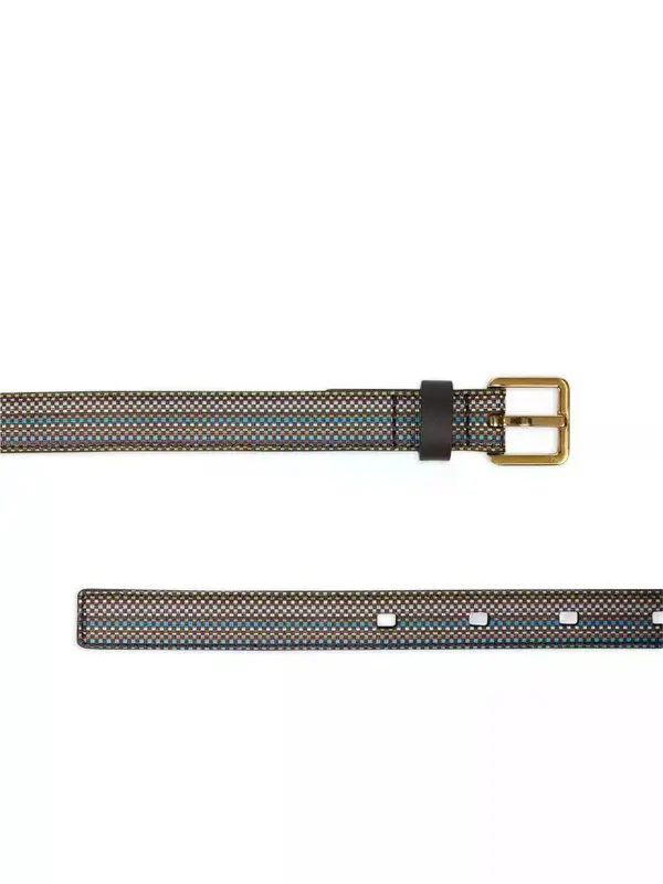 Paul Smith Woven Buckle Belt - Black