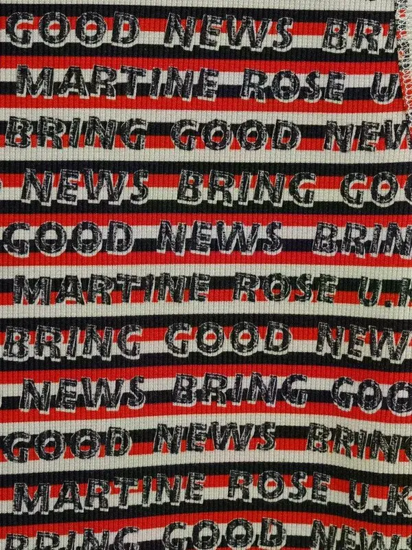 Martine Rose Striped Pattern Vest