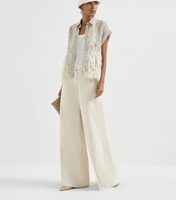 Brunello Cucinelli Stretch-silk Satin Reversible Tank Top