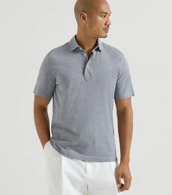 Brunello Cucinelli Cotton Jersey Polo Shirt