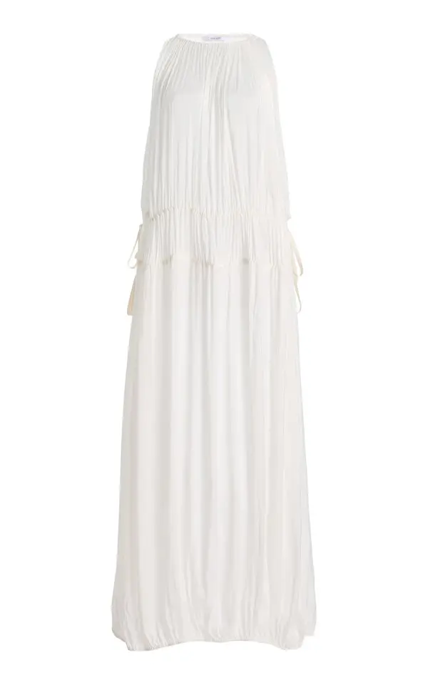 Bondi Born Cremona Balloon Hem Dress - White