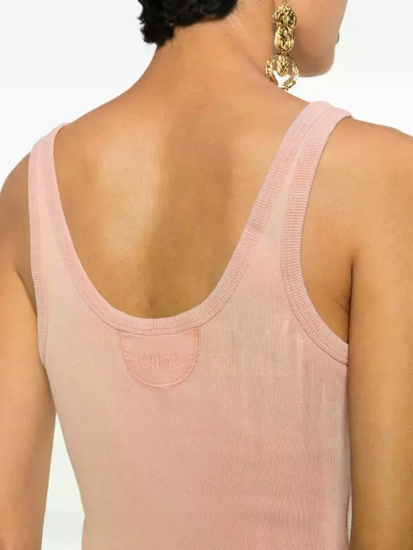 Chloé Button Detail Tank Top
