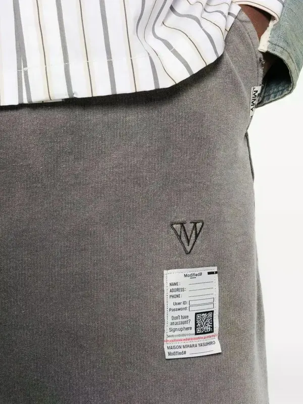 Mihara Yasuhiro Drawstring Frayed Shorts
