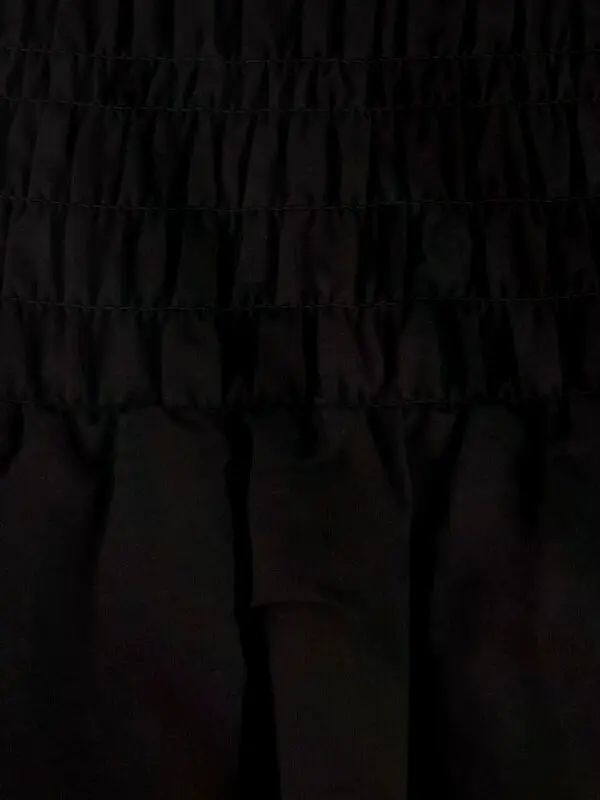 Michael Kors Tiered Shirred Skirt - Black