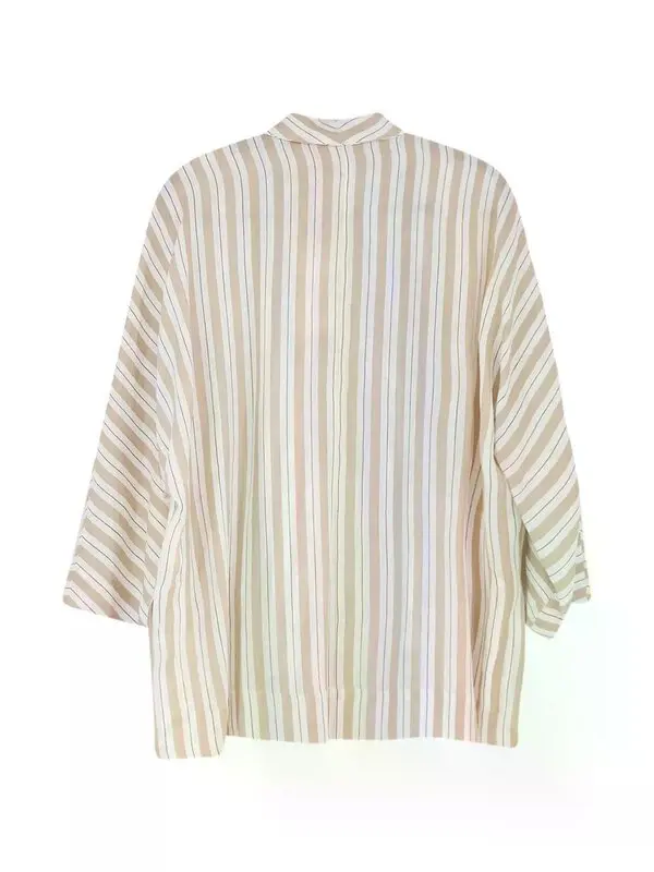 SEMICOUTURE Striped Kimono With Tie Waist