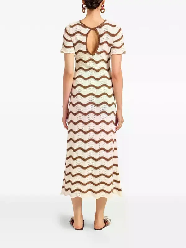 La DoubleJ Wavy Knit Swing Dress
