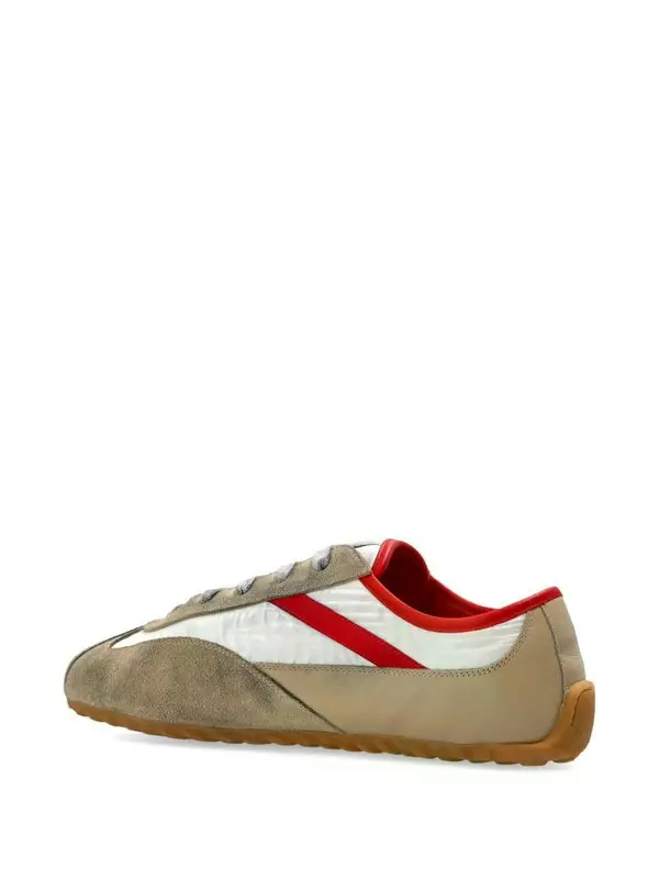 Alexander McQueen Lace-up Suede And Nylon Sneakers - Neutrals