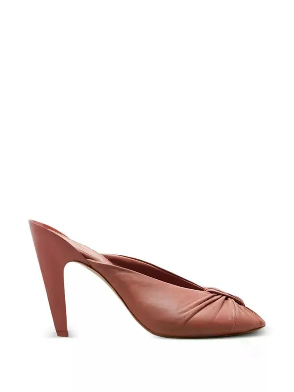 Chloé Suzie Knotted Peep-toe Sandals - Pink