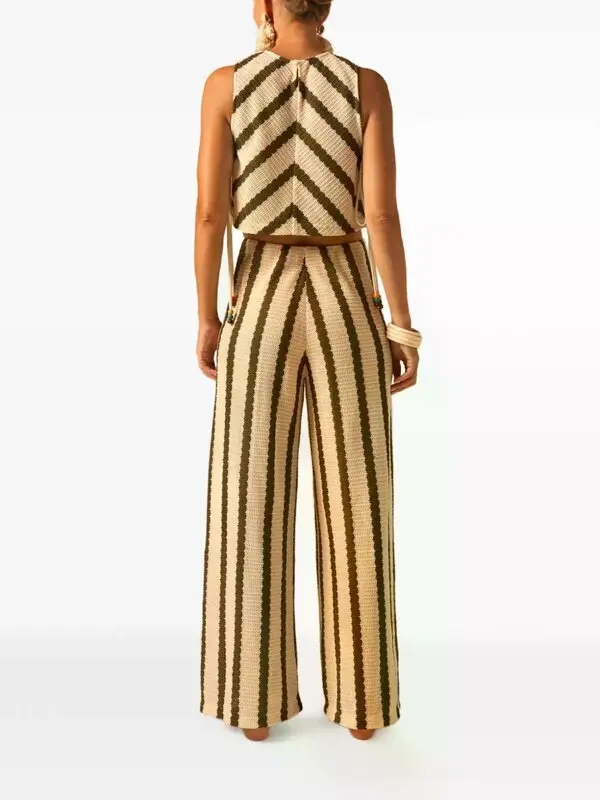JBQ Striped Palazzo Pants