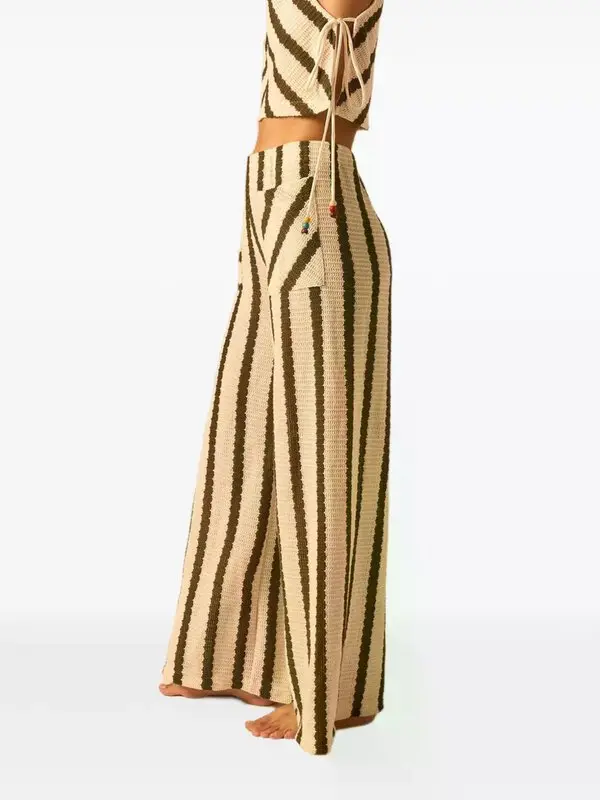 JBQ Striped Palazzo Pants