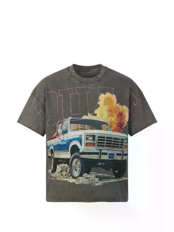 DUAA Graphic Rhinestone T-shirt