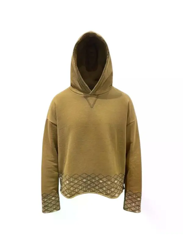 FOUND Embroidered Border Hoodie