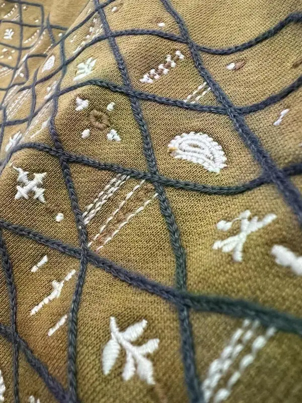 FOUND Embroidered Border Hoodie