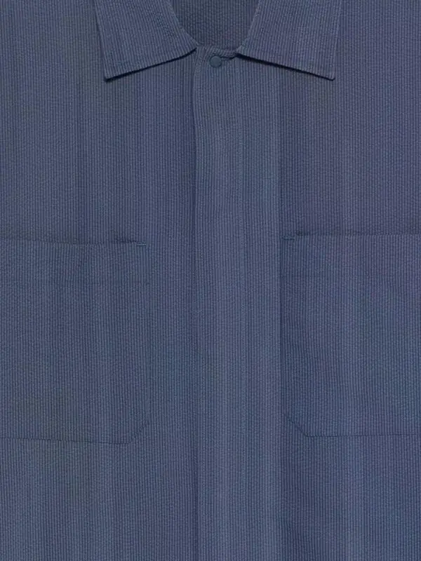 Herno Textured Pocket Shirt - Blue