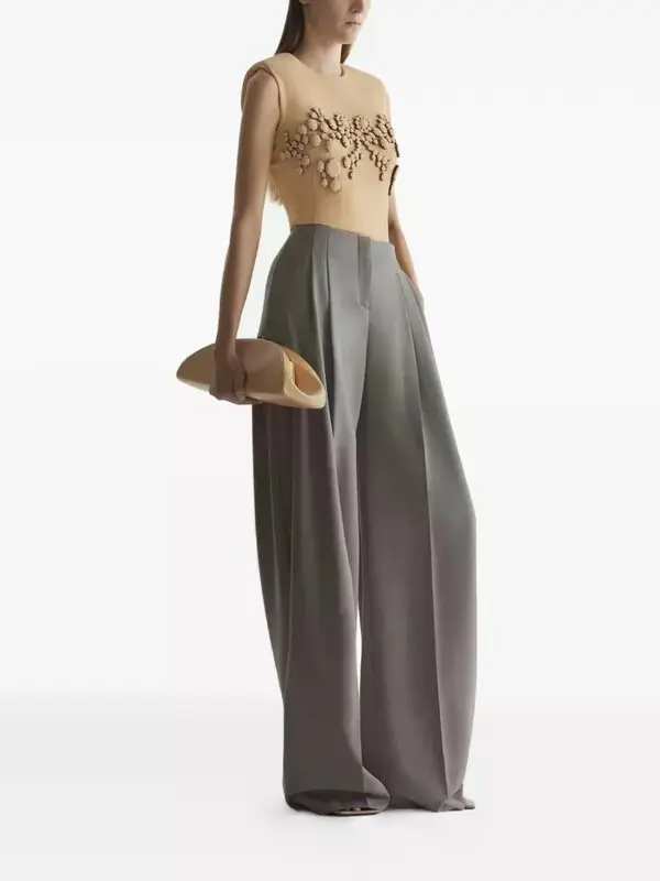 MUGLER Embellished Sleeveless Tank Top