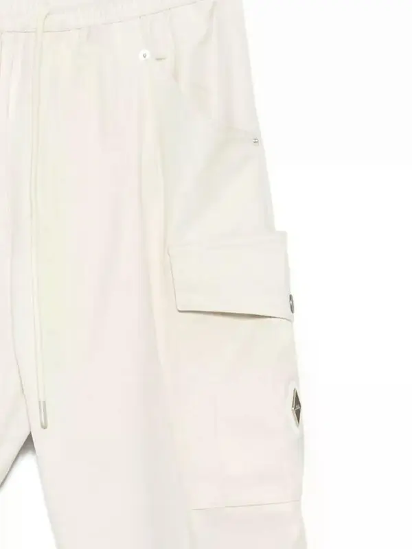 YES LONDON Drawstring-waist Cargo Pants - Neutrals