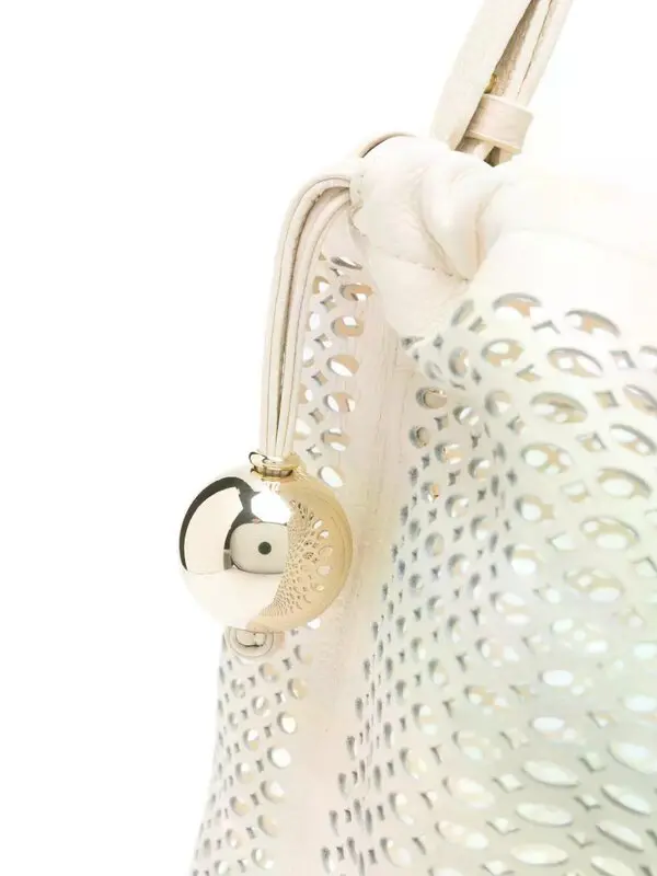 Patrizia Pepe Medium Bubble Leather Shoulder Bag