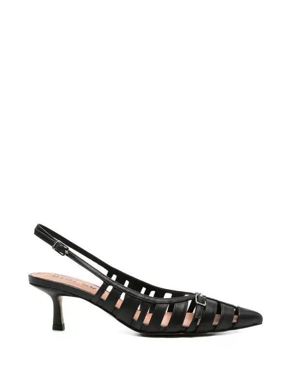 BIBI LOU Leather Slingback Pumps - Black