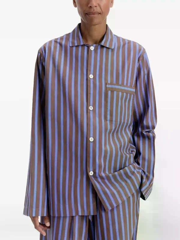 TEKLA Striped Pyjama Top