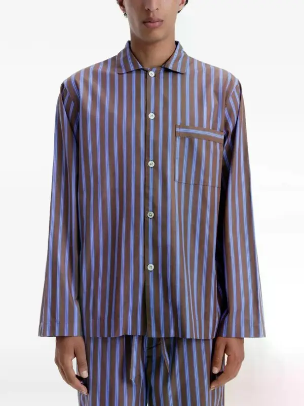 TEKLA Striped Pyjama Top