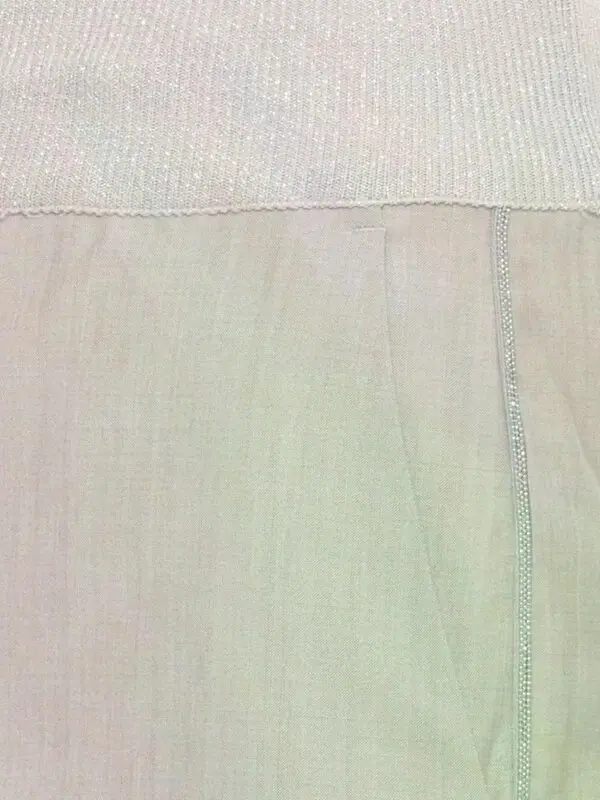 PANICALE Drawstring Wide-leg Trousers With Metallic Waistband