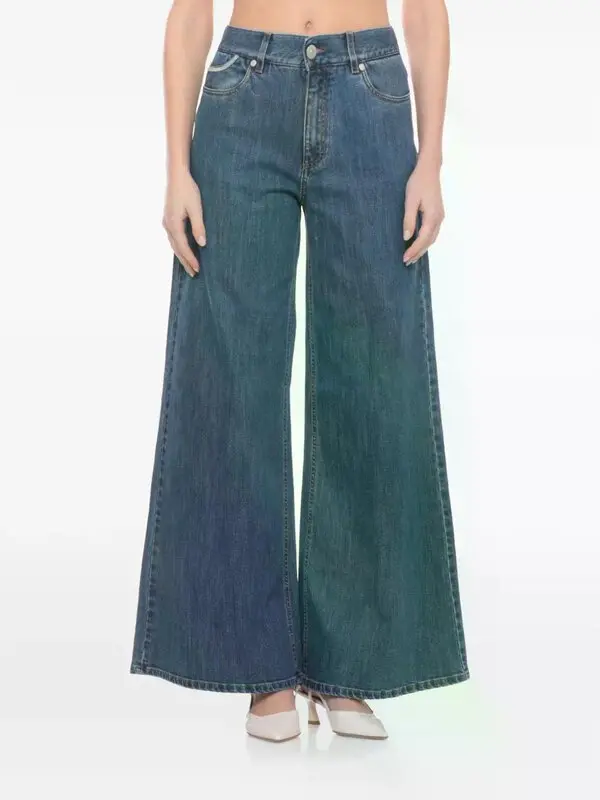 PANICALE Flared Wide-leg Jeans