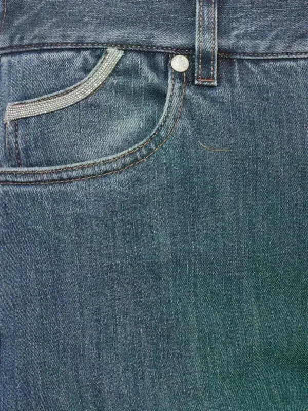 PANICALE Flared Wide-leg Jeans