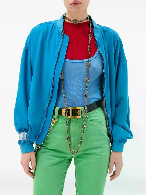 Versace Poplin Zip-up Bomber Jacket