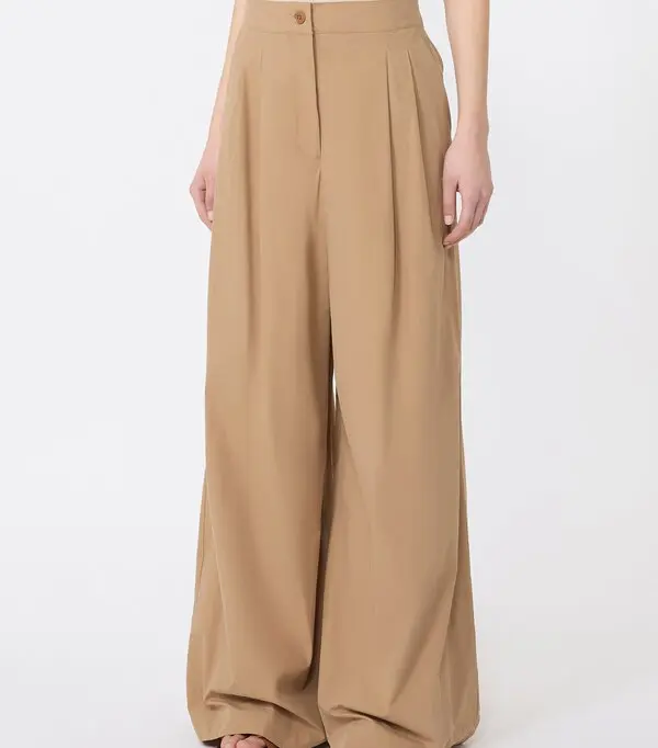 Max Mara Cotton Wide-leg Trousers