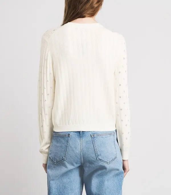 Maje Wool-blend Rhinestone Sweater