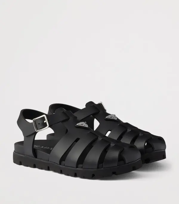 Prada Rubber Fisherman Sandals