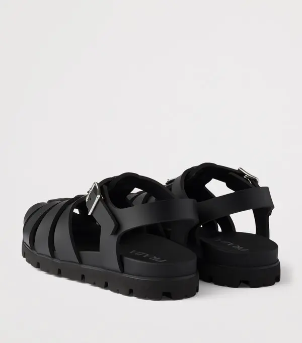 Prada Rubber Fisherman Sandals