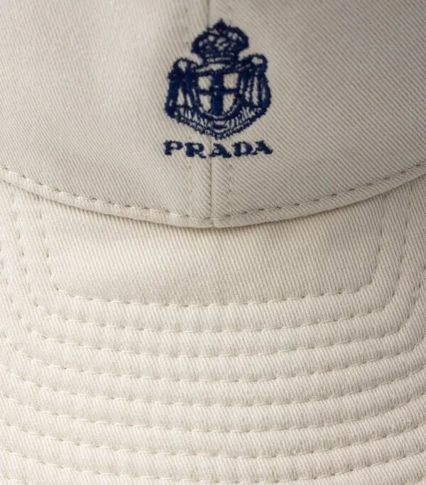 Prada Cotton Old Gabardine Baseball Cap