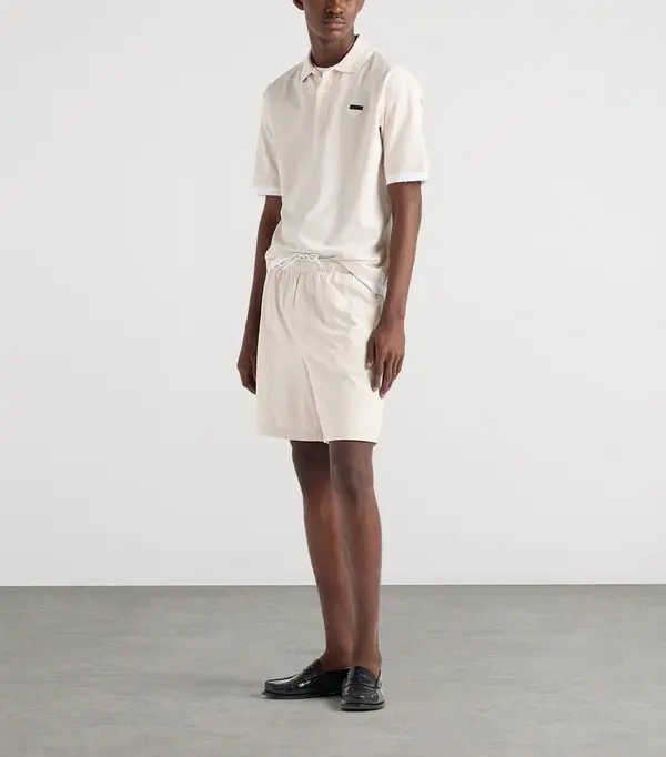 Prada Cotton Layered Polo Shirt