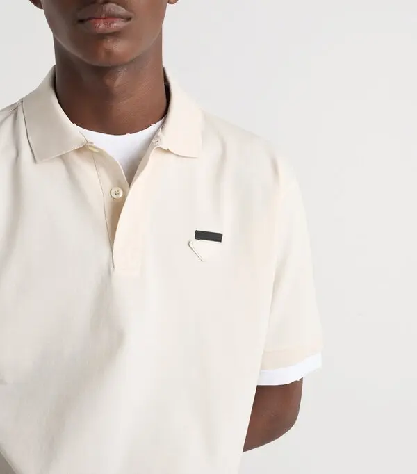 Prada Cotton Layered Polo Shirt